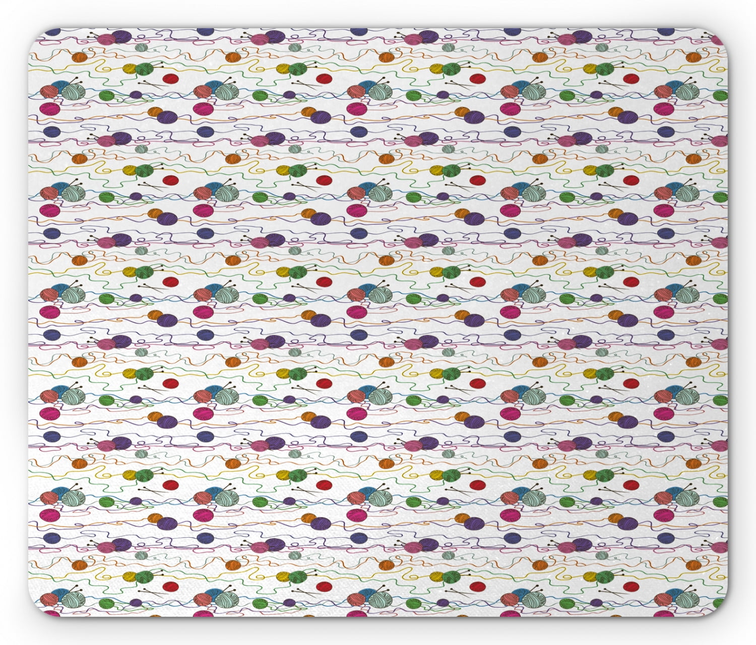 Colorful Mouse Pad, Knitting Balls Crochet Hand Crafts Stitch Yarn ...