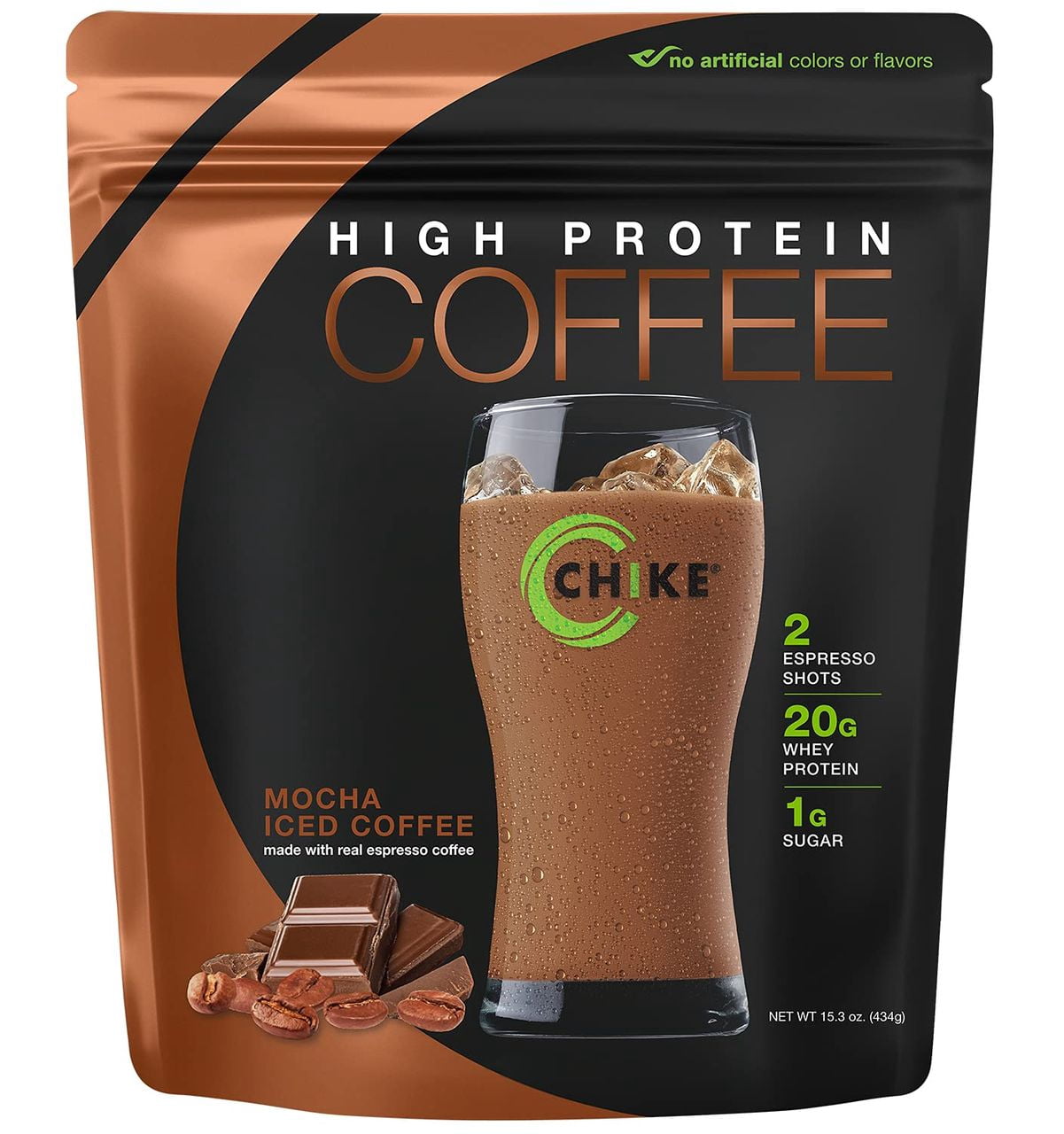 Chike Nutrition High Protein Iced Coffee (16oz Bag) Flavor: Mocha ...