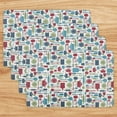 RAY STAR Set of 4 Vinyl Placemats 12x18in Heat Resistant Waterproof ...