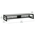 Mind Reader 2-Tier MDF Double Monitor Stand, Dual Screen Riser with ...