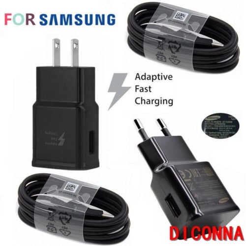 Fast Wall Charger Adaptive For Samsung Galaxy S8 S9 Plus Note 8 A8 Type ...
