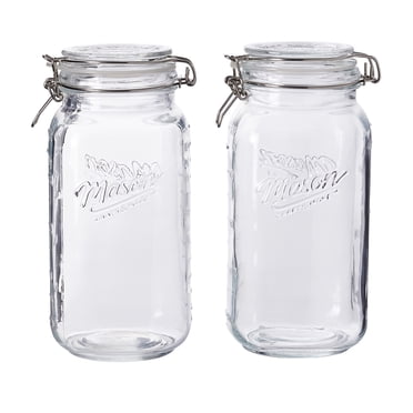 Ball Latch Jars, Glass Storage Jars, 3-Pack - Walmart.com