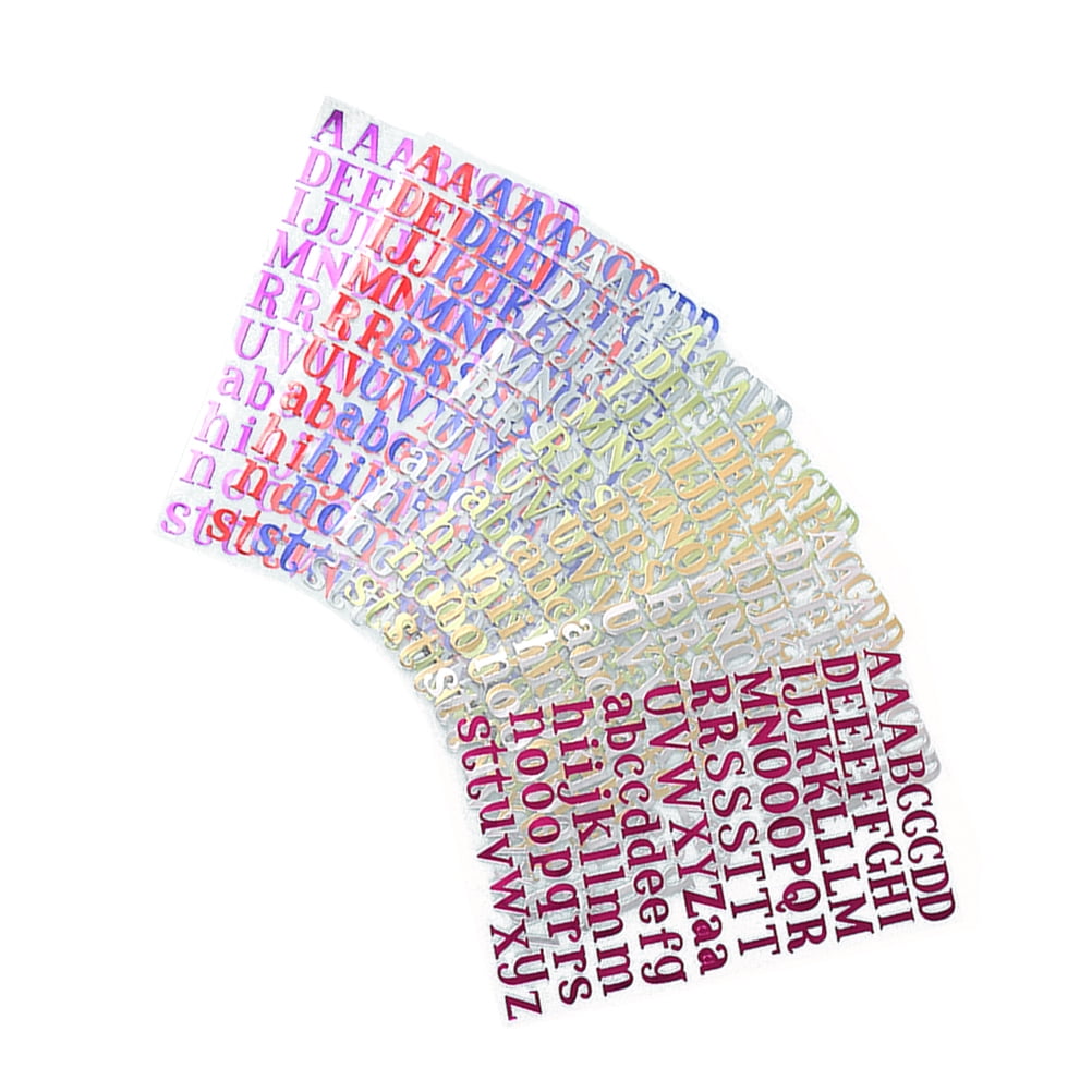 NUOLUX 10Pcs Colorful Letter Stickers Alphabet Stickers DIY Stock ...