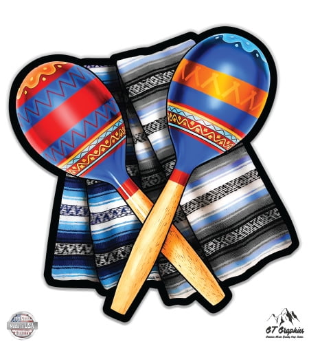 Maracas - 12" Vinyl Sticker Waterproof Decal - Walmart.com