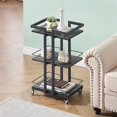 asdfgh Utility Manicure Trolley Metal Storage Rolling Barber Cart with ...