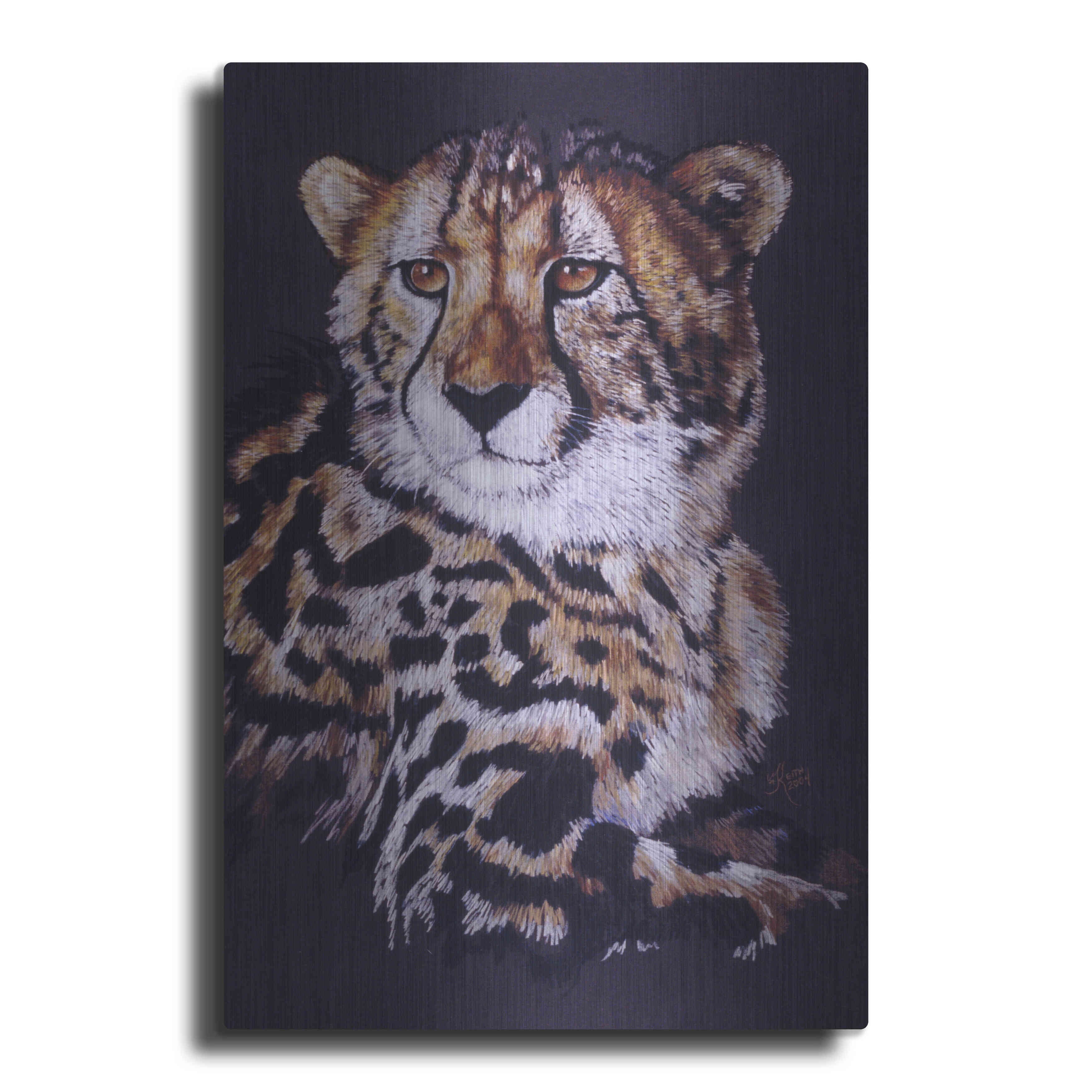 Luxe Metal Art 'Distinctive' by Barbara Keith, Metal Wall Art, 16"x24 ...