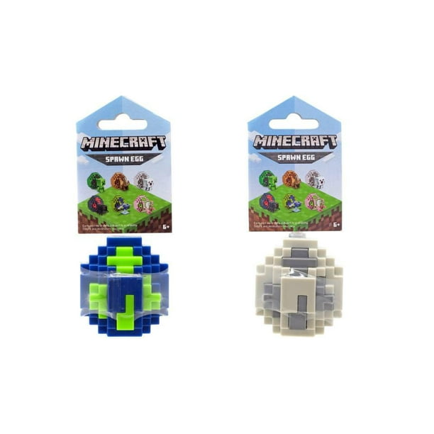 Bundle of 2 - Minecraft Spawn Egg Mini Figure |Blue Green Phantom ...