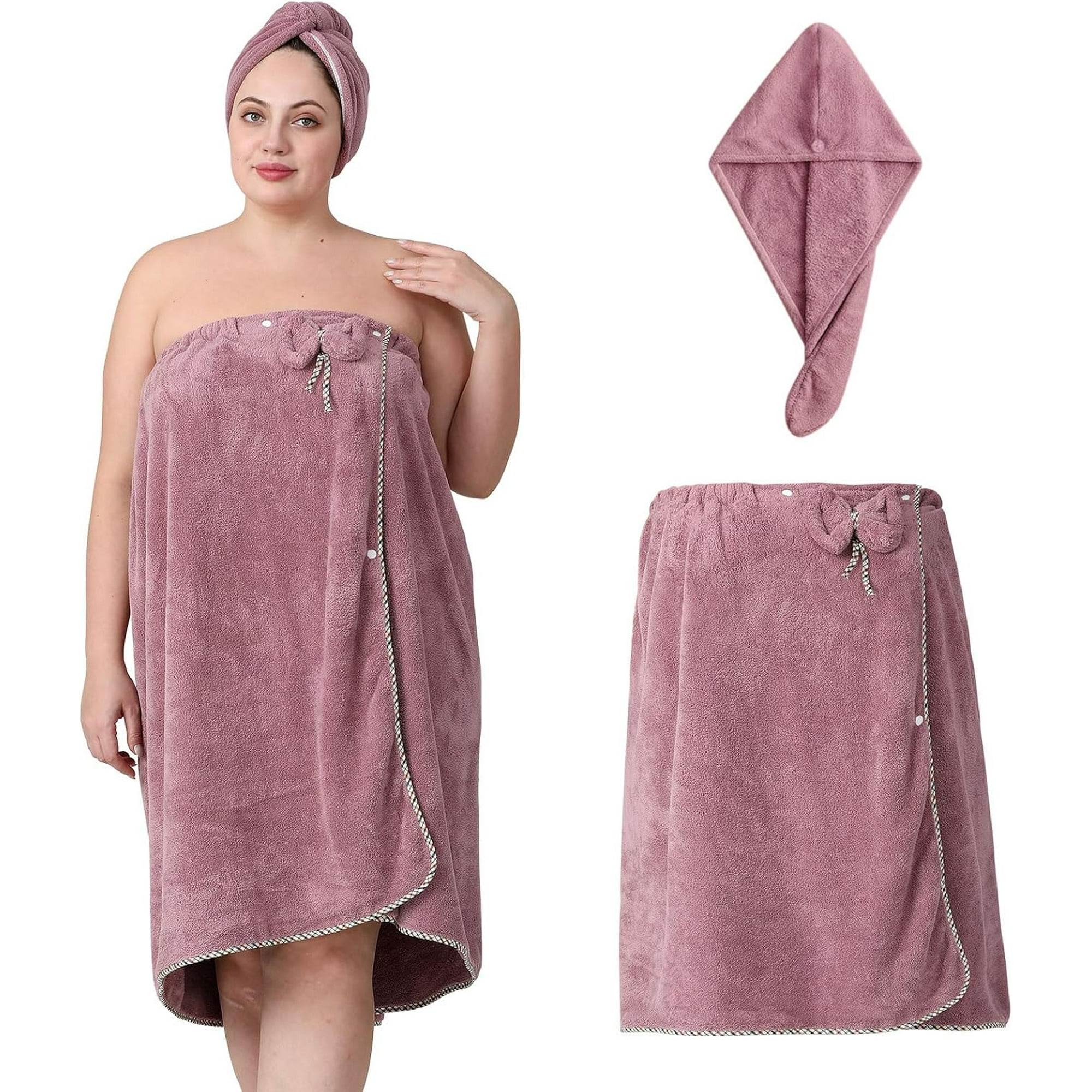 Click here for Pinesc Plus Size Towel Wrap For Women  Adjustable... prices