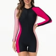 FRSASU Womens Full Body Rash Guard Long Sleeve Shorts One Piece ...