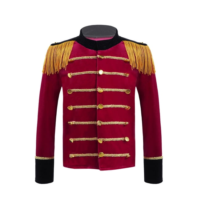 iEFiEL Kids Boys Honor Guard Uniform Tops Halloween Costume Marching ...