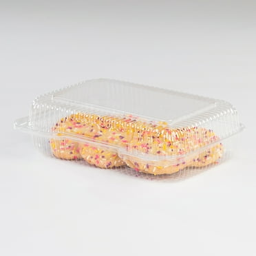 Detroit Forming LBH-944 Clear OPS Plastic Hinged Locking Food Container ...