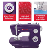 SINGER® Simple™ 3337 Mechanical Sewing Machine, Purple - Walmart.com