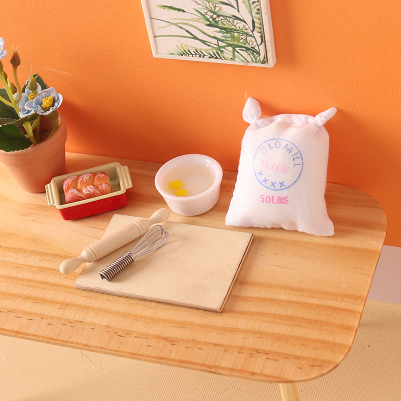 Hesroicy 5Pcs/Set 1:12 Kitchen Baking Model High Reduction Unbreakable ...