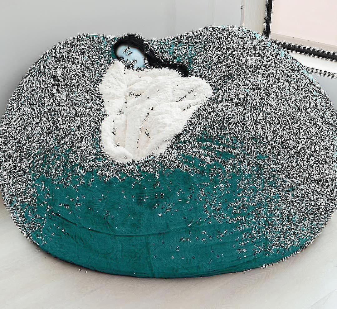 Puf Puf de piel sintética Puf Sofá (sin relleno) | Walmart en línea