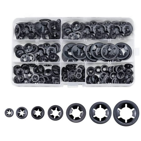 YDJKET Set of 280 internal star tooth washers - 7 sizes (M3/M4/M5/M6/M8 ...