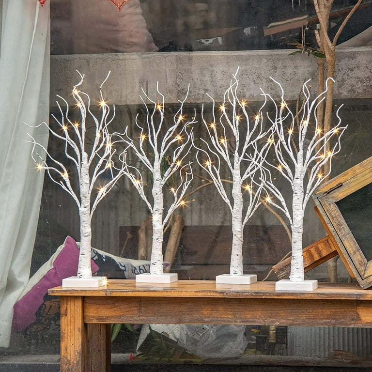 White Light Up Branches Centerpieces