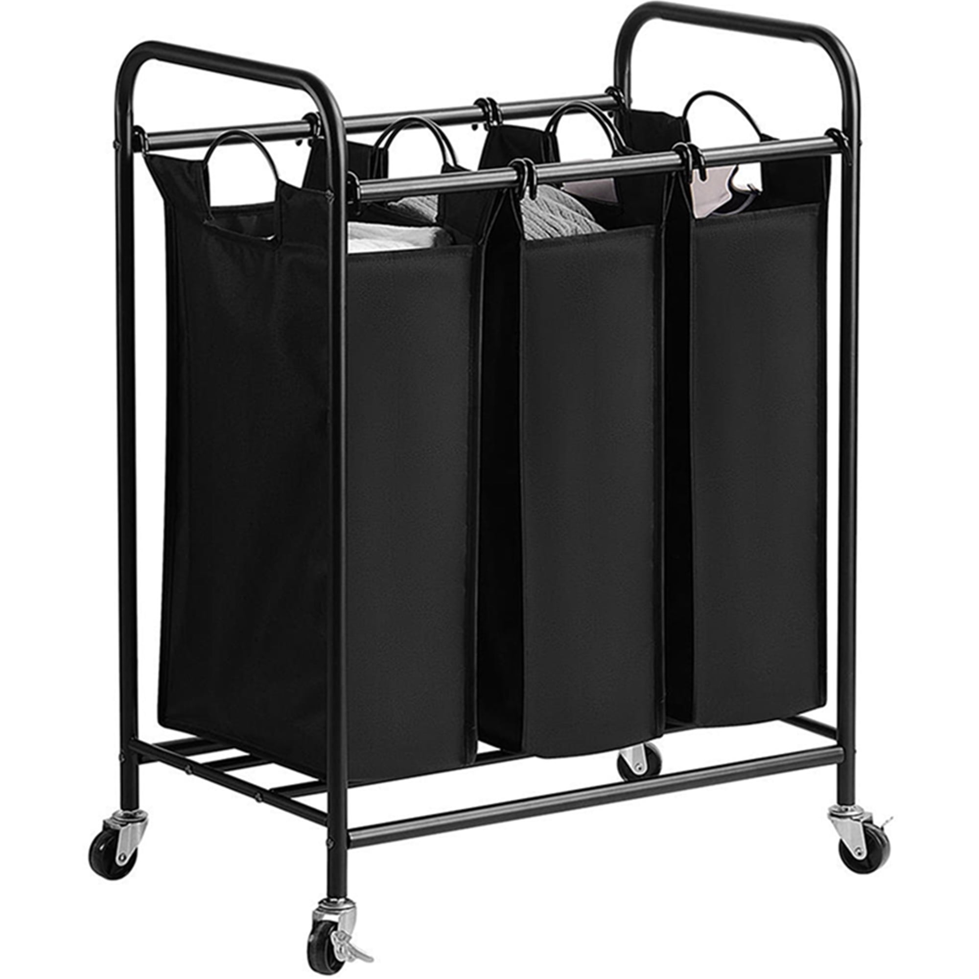 Click here for Sortwise 3-Bag Laundry Sorter Cart  Heavy-Duty Rol... prices