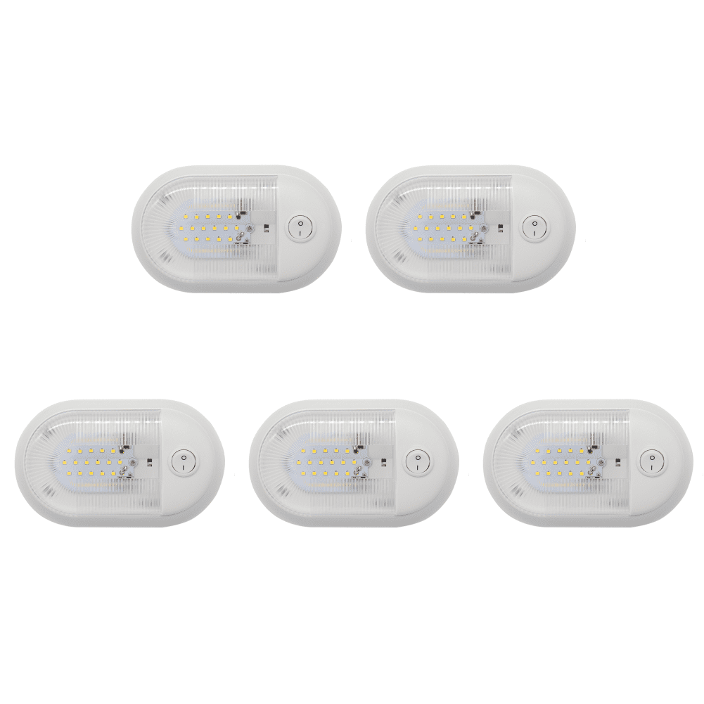 LED Modificada para Yate RV 12V Doble 24LED Con Interruptor ...