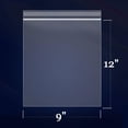 - 100 Count - 9" x 12" Zip Bags - Clear Reclosable Zip Plastic Poly ...