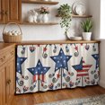 4th of July Cabinet Curtains 28"W x 51"L,Dustproof Sink Skirt Curtain ...