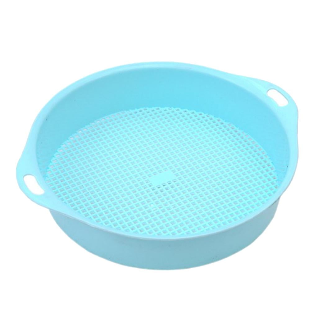 Sieve Mesh Sifter Household Shaped Net Compost Tools w/ Hale Blue ...