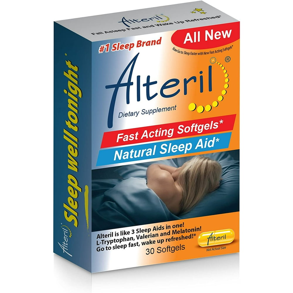 Alteril Natural Fall Asleep Faster Sleep Aid Non Narcotic Fast Acting ...