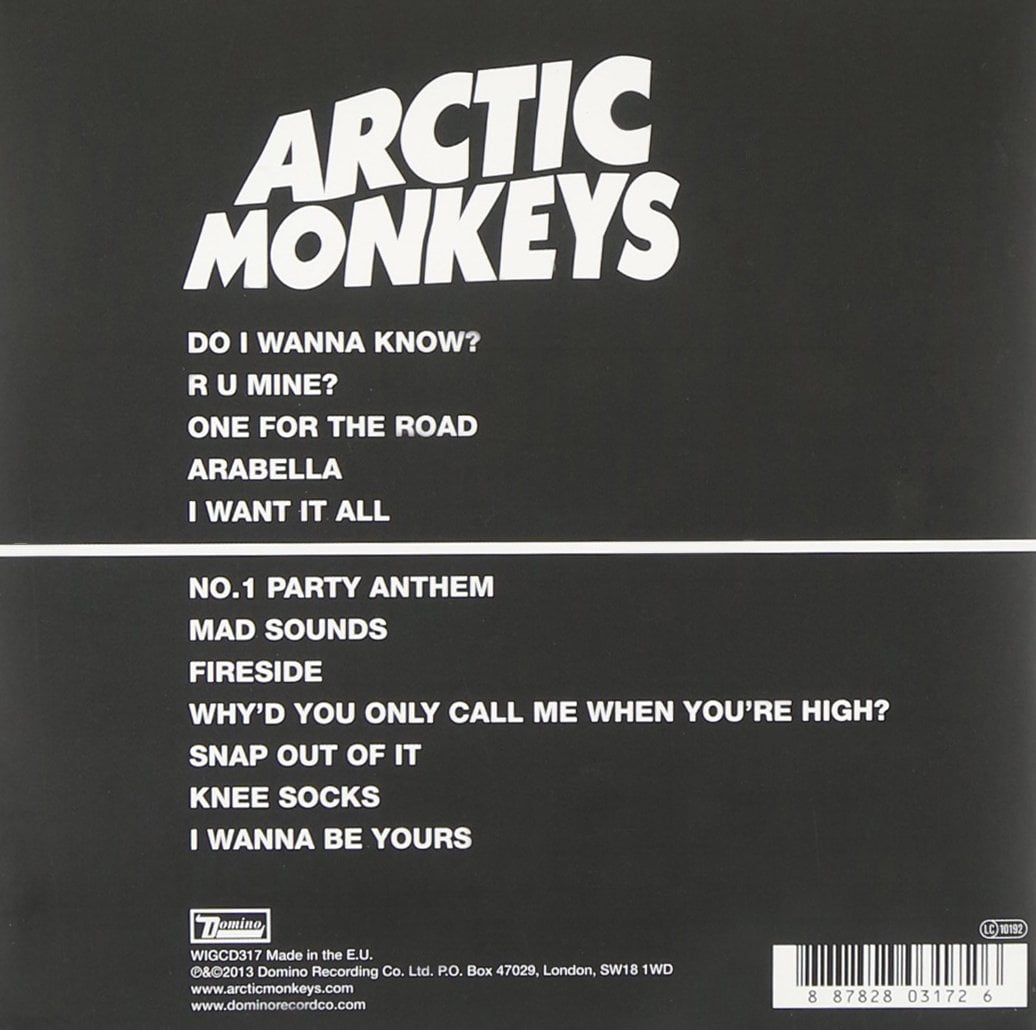 Arctic Monkeys Am Cover