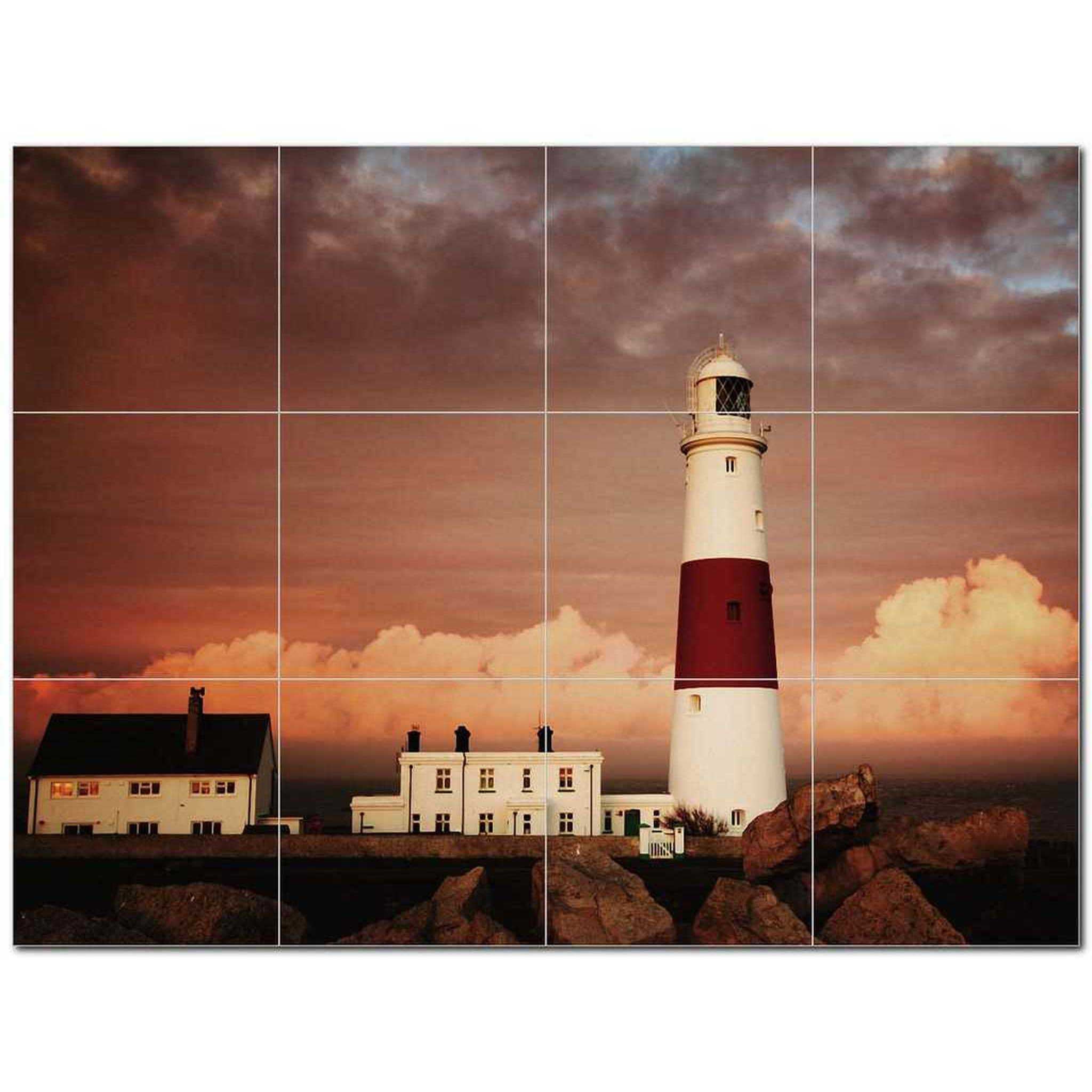 Lighthouse Ceramic Tile Mural Kitchen Backsplash Bathroom Shower 400858 ...