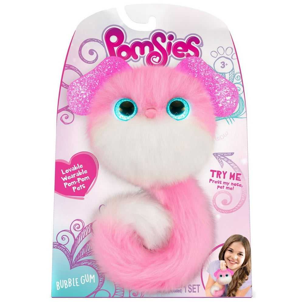 Pomsies Bubble Gum Plush Toy - Walmart.com - Walmart.com