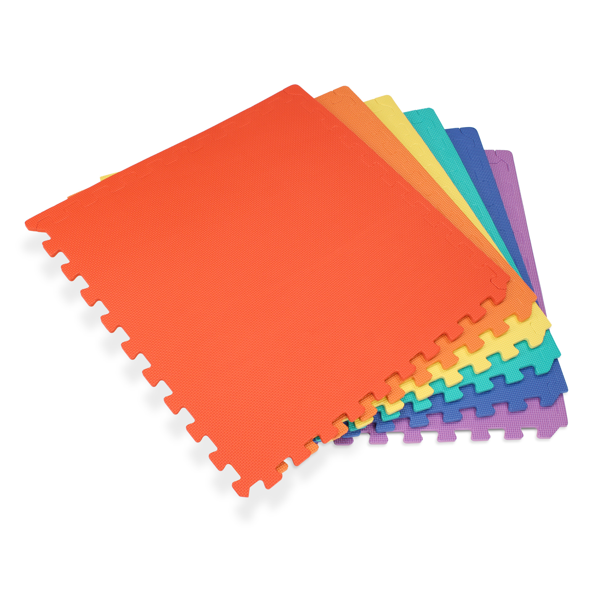 We Sell Mats 3/8" Thick Interlocking Foam Mats, 36 Sq Ft (9 Tiles ...