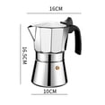 Aoqianlan Octagonal Stainless Steel Moka Pot for Rich Flavor Coffee ...