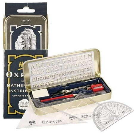 "Maped Helix Oxford 10 Piece Math Set, Compass, 6" Ruler, Protractor ...