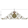 DecMode Gold Metal Scroll Wall Decor with Embossed Details - Walmart.com