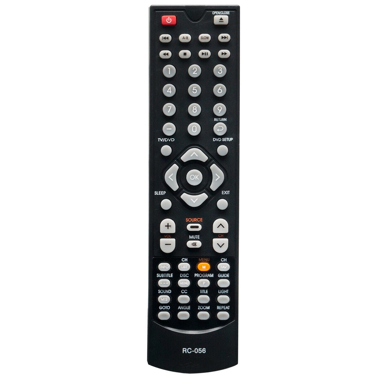 New RC-056 Replace Remote for Coby TV TFDVD2395 TFDVD1595S3 TFDVD2495 ...