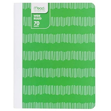 Mead Composition Notebook, Wide Ruled, 100 Sheets, 6 Pack (09910 ...