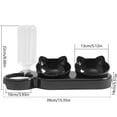 2 in 1 Dog Cat Bowl Automatic Water Dispenser Pet Feeder Stainless ...