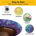 Colorful Modern Geometric Round Table Cover, Watercolor Rainbow Diamond ...