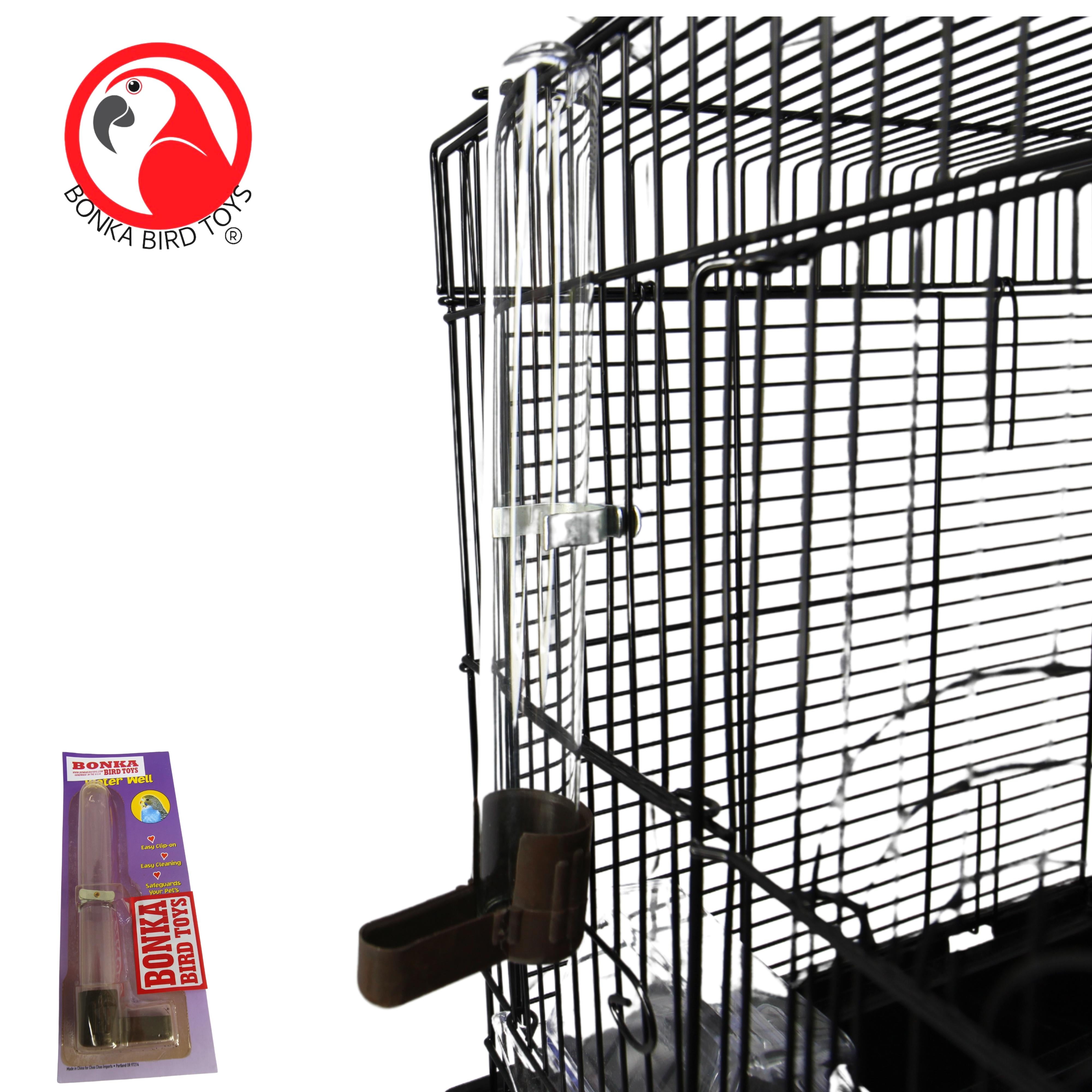 Bonka Bird Toys 2295 Five Day Water Well Cages Cockatiel Parrot Conure ...
