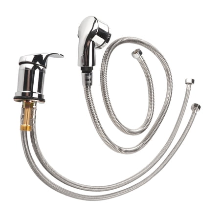 Salon Water Faucet Kit, Sealing Hot Cold Ceramic Valve Salon Shampoo ...