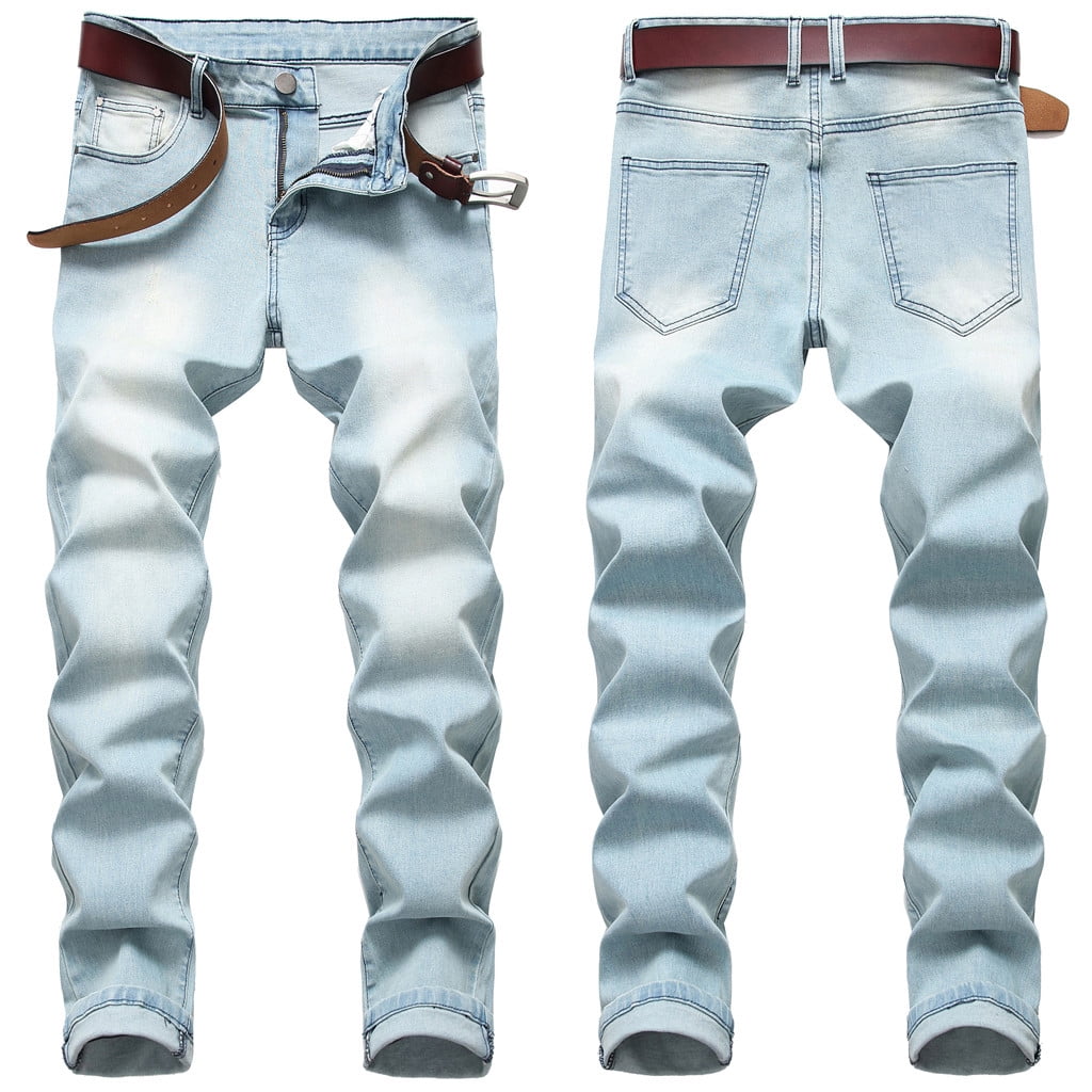 Click here for Egnmcr Jeans For Men  Mens Elastic Waist Loose Fit... prices