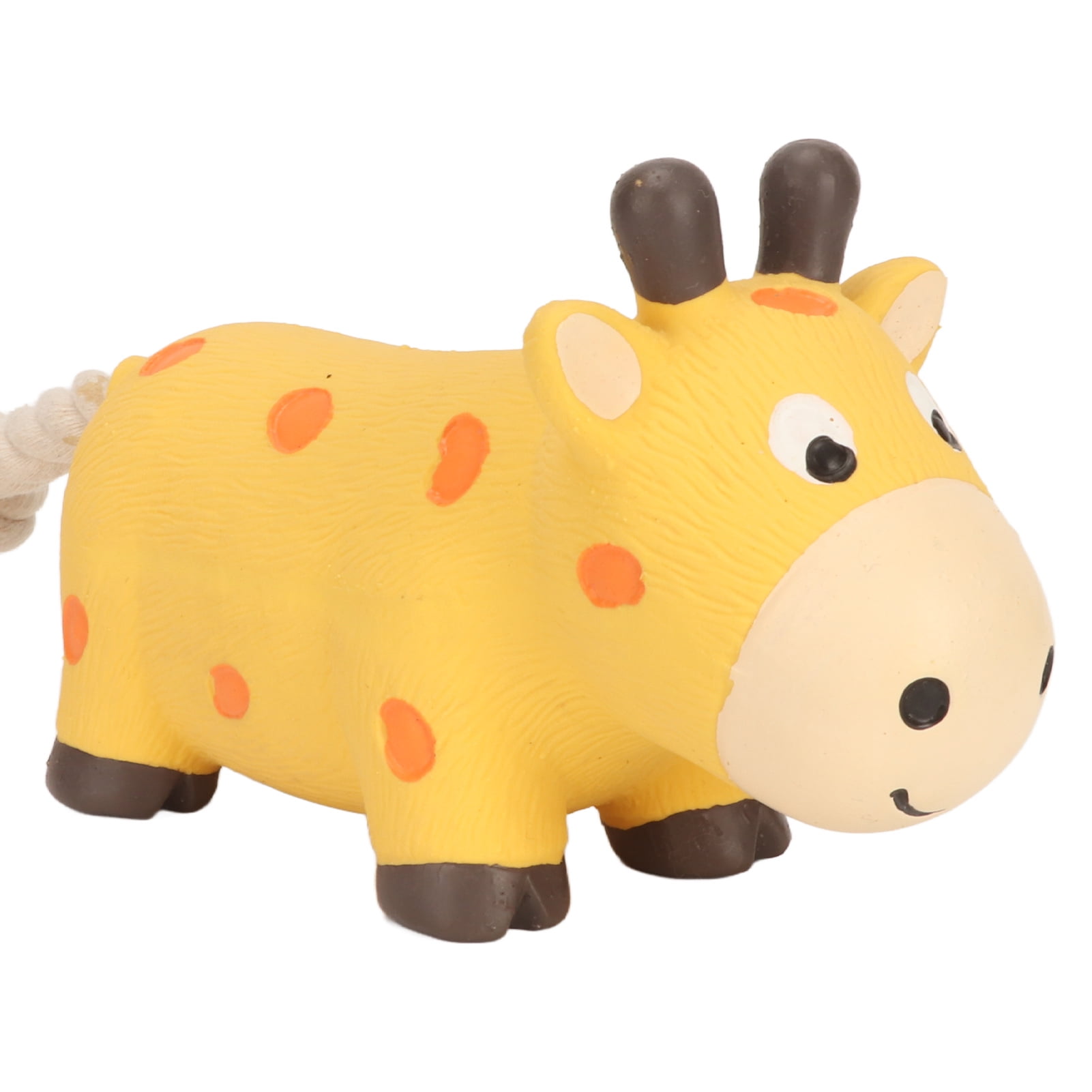 Squeaky Dog Toy, Latex Dog Toy Interactive Cotton Rope Tail Boredom ...