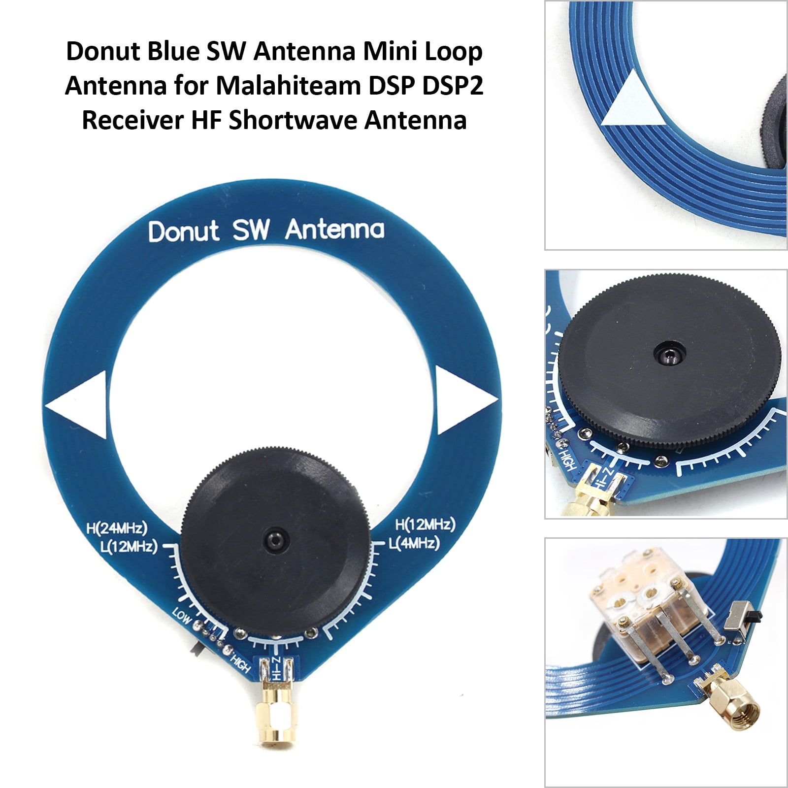 Donut Blue SW HF Shortwave Antenna Mini Loop Antenna for Malahiteam DSP ...