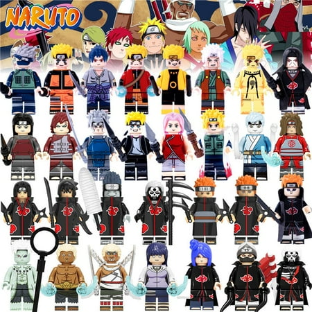 Amyove Lego Minifigures Naruto Uzumaki Naruto Uchiha Itachi Sasuke Six ...