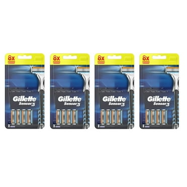 Gillette Sensor Men's Razor Blade Refills, 10 Count, Self-Adjusting ...