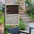 Brown Stripes Garden Flag 12x18 Inch Japanese Style Striped Black Line ...