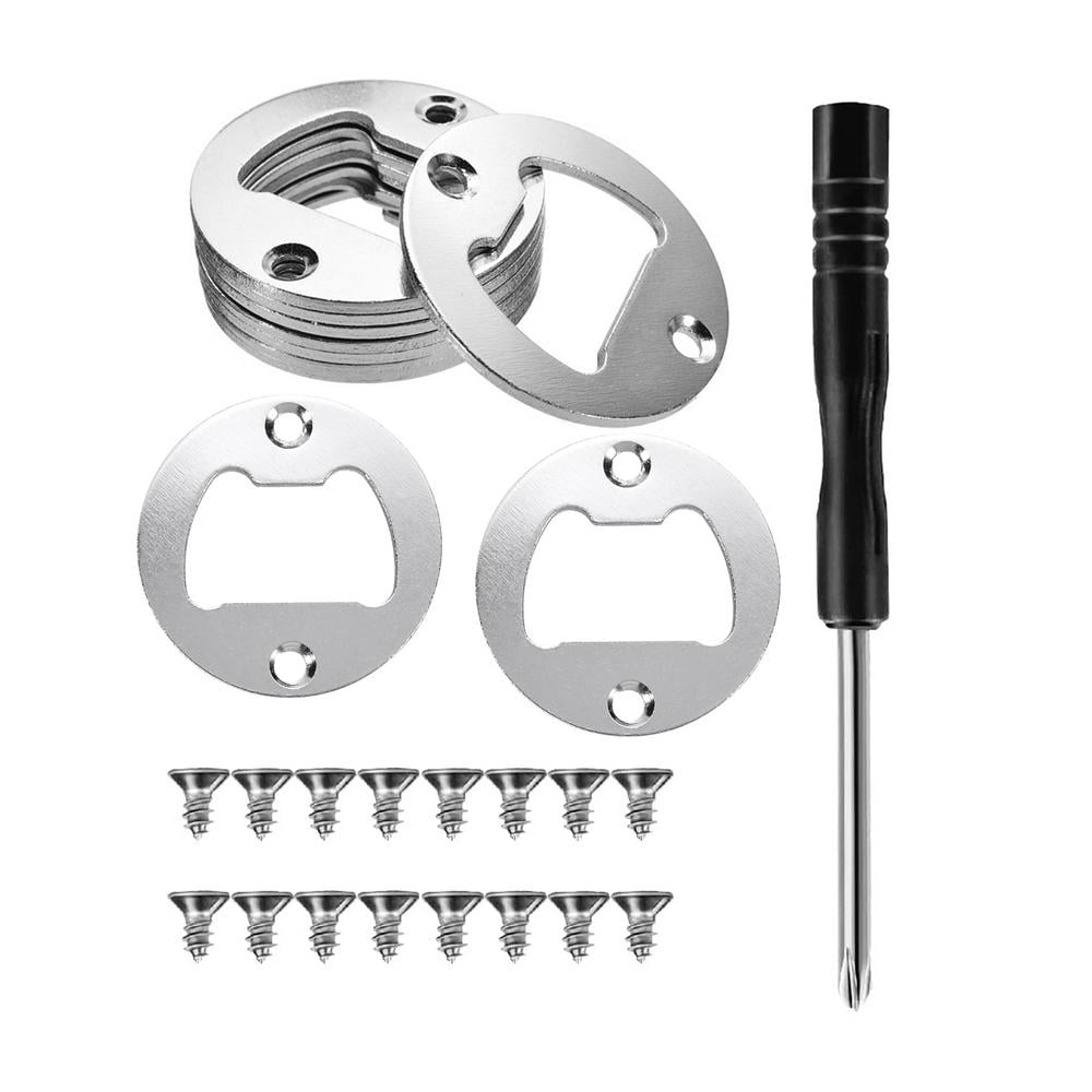 Bottle Opener Inserts Kit - Stainless Steel Round Bottle Opener ...