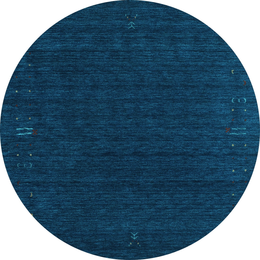 Ahgly Company Indoor Round Abstract Light Blue Contemporary Area Rugs ...