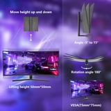 Sealan 34 inch High Resolution Curved Ultrawide Gaming Monitor 165Hz ...