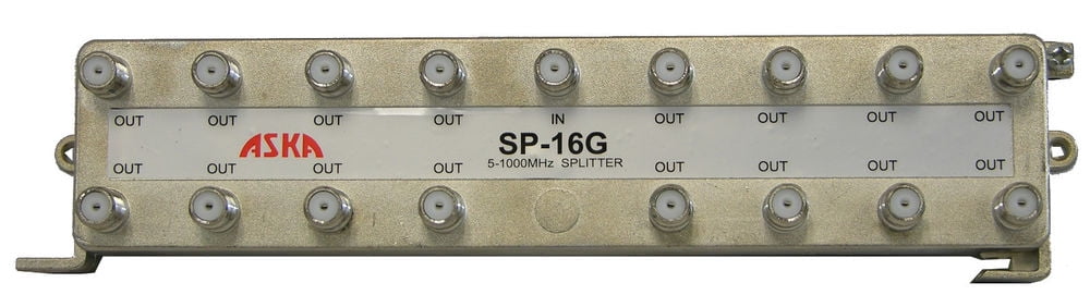 Aska SP-16G 16 Way Coax Splitter for TV Antenna MATV 5-1000MHz 1GHz 1 ...