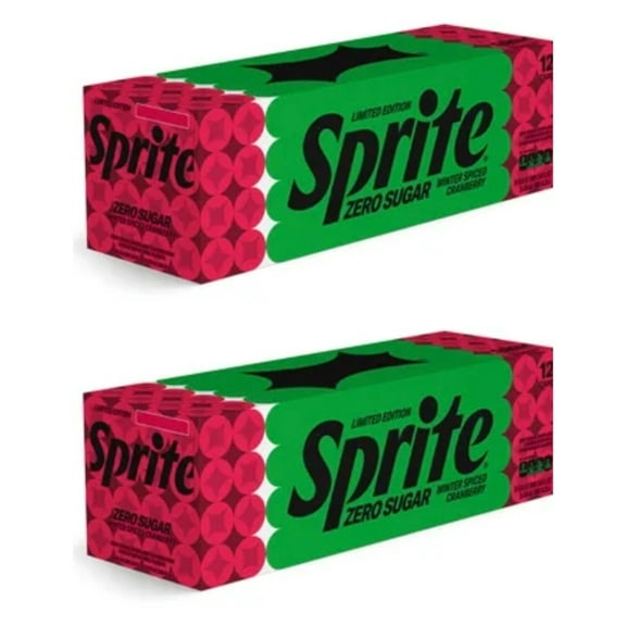 Sprite Zero Sugar Winter Spiced Cranberry Soda, Holiday Flavor, 24 Pack ...
